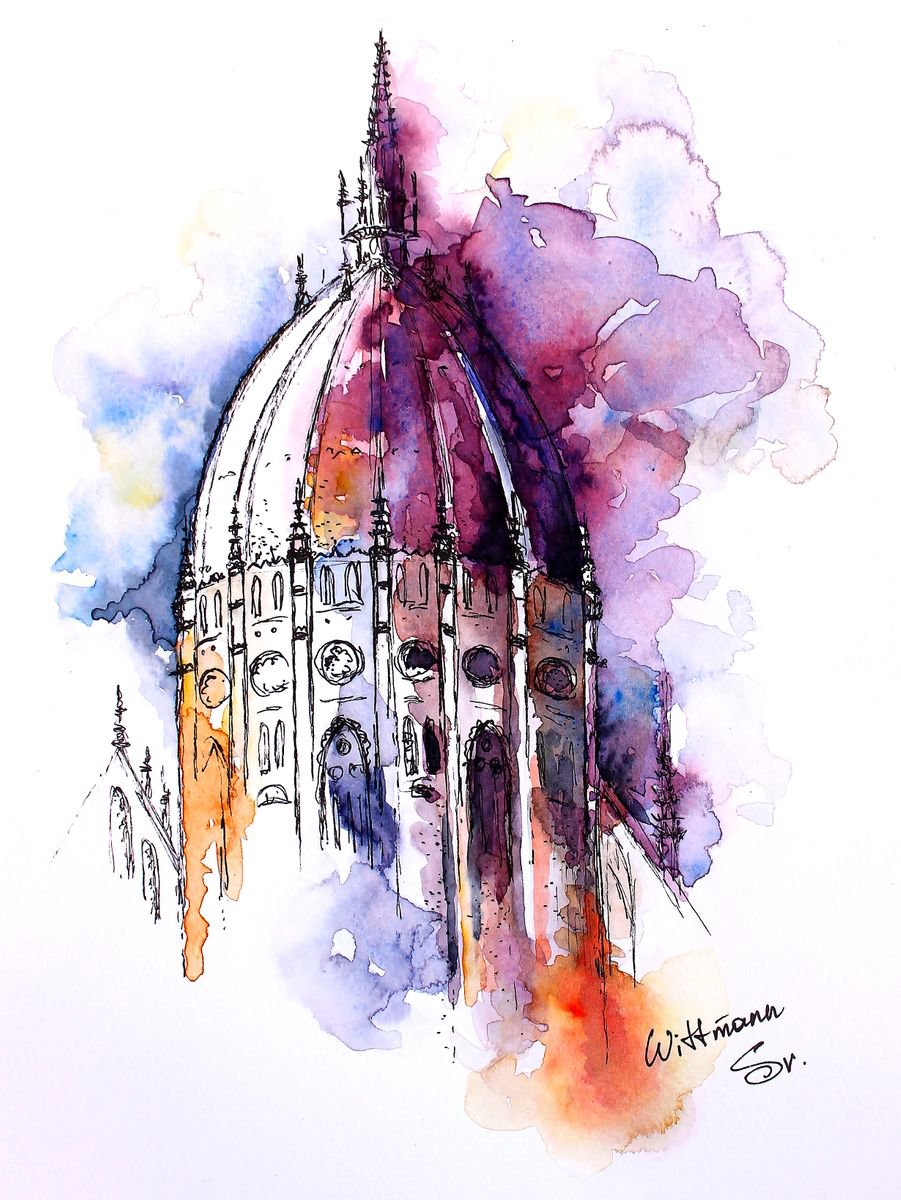 City architecture #22 Watercolour: Svetlana Vitman | Artfinder