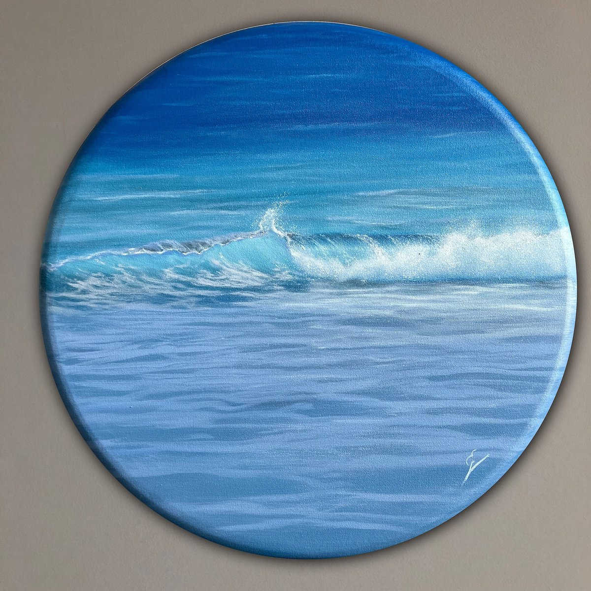 Crystal Blue Oil painting: Eva Volf | Artfinder