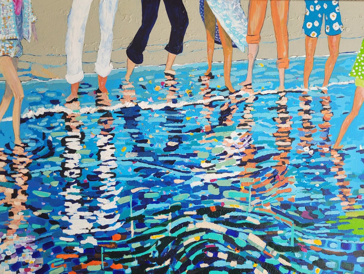 Sylt. North Sea. 18 Degrees. Acrylic painting: Kathrin Flöge | Artfinder