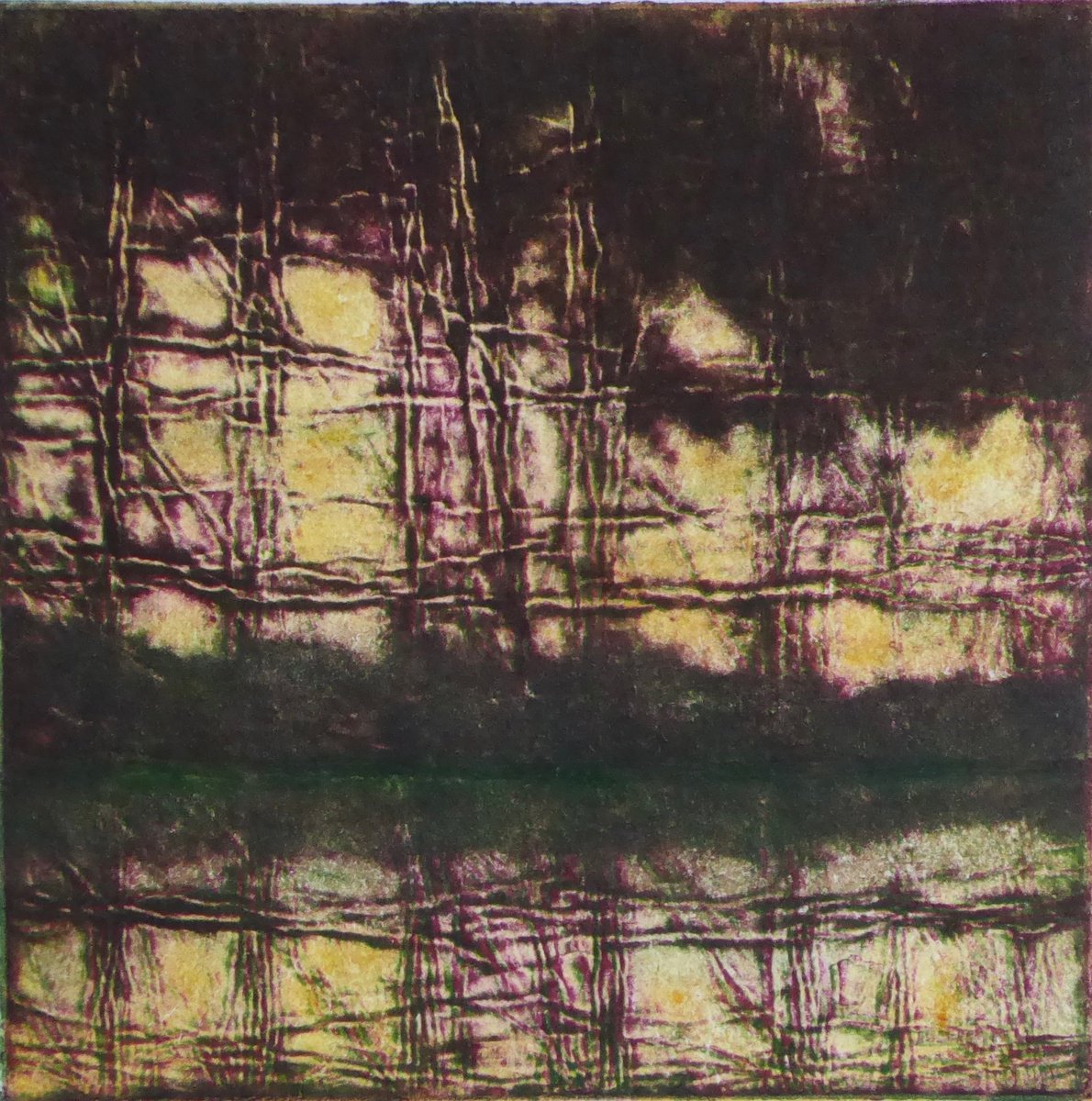 Time to Reflect IV Monoprint: Sue Roe | Artfinder