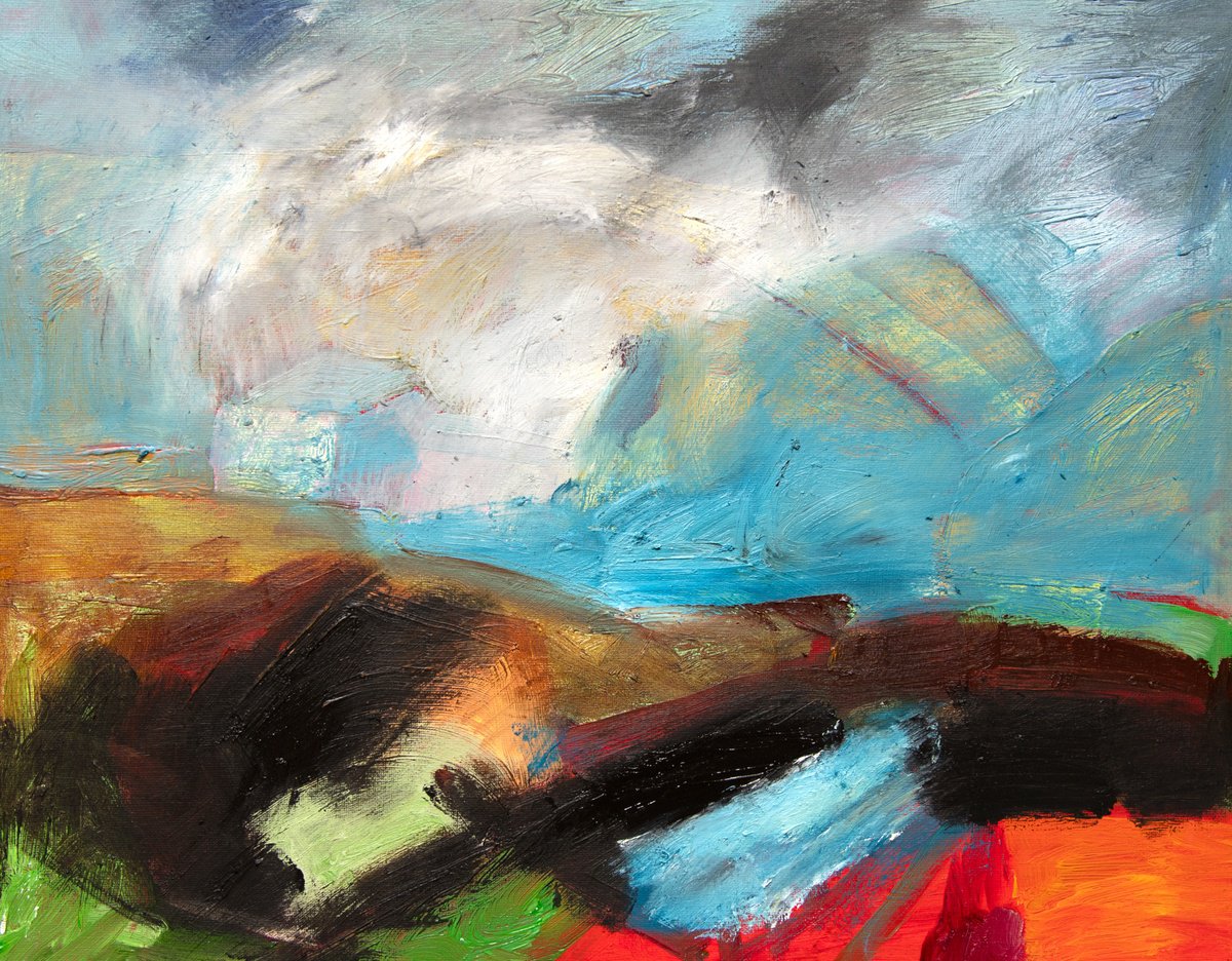 UP IN THE MIST Oil painting: Elizabeth Anne Fox | Artfinder