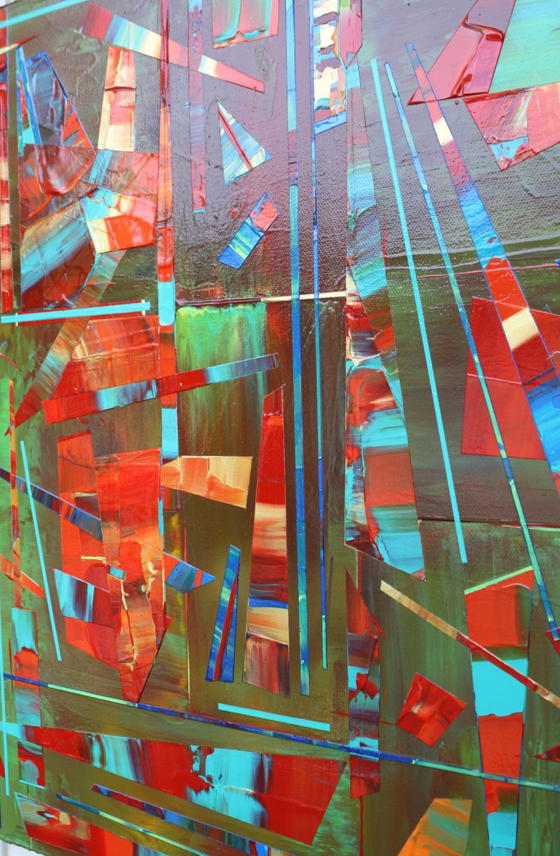 Geometric Abstract Concept 2 Acrylic painting by Robert Lynn | Artfinder