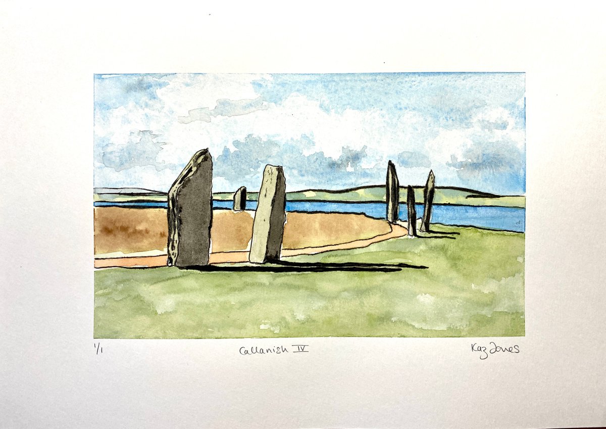Callanish IV Monoprint: Kaz Jones | Artfinder