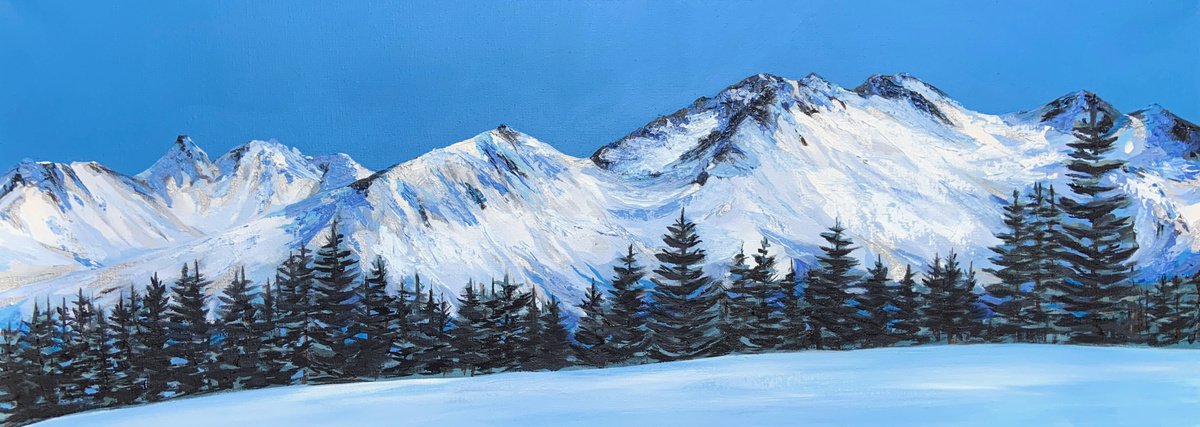 And breathe (80cm x 30cm) Oil painting: Alice Luetchford | Artfinder