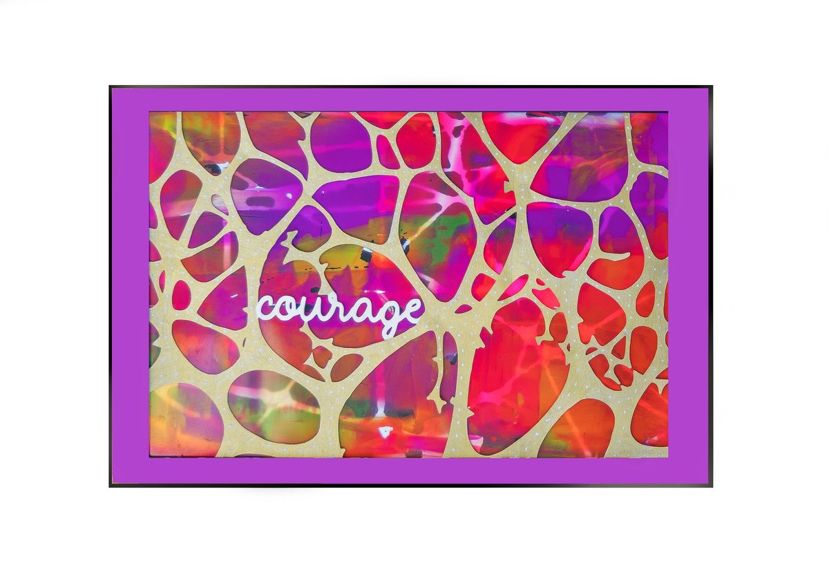 Brain Control - Courage Acrylic painting by Ariadna de Raadt | Artfinder