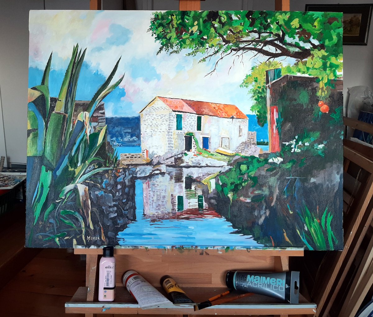 MEDITERRANEAN GLOW Acrylic painting by Zoran Mihajlović Muza | Artfinder
