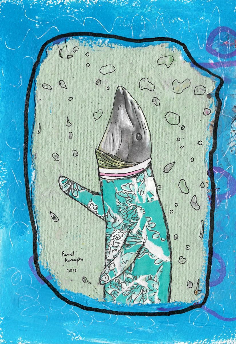 Dolphin Collage by Pavel Kuragin | Artfinder