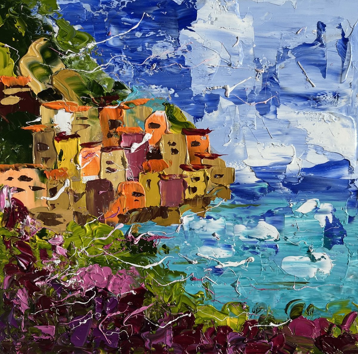 Positano Oil painting by Halyna Kirichenko | Artfinder