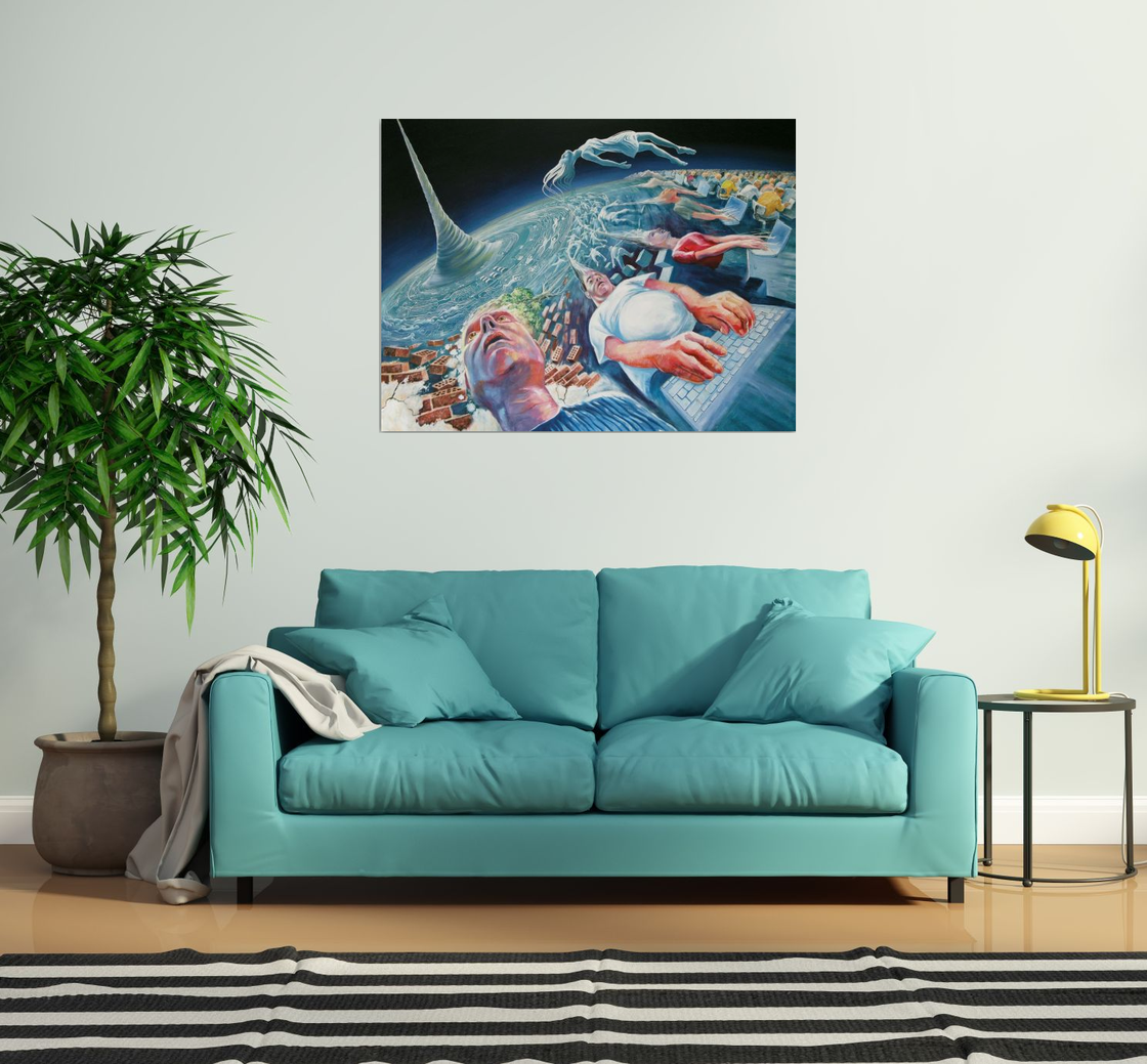 Generation Mutha Board Oil painting: Daniel Loveday | Artfinder