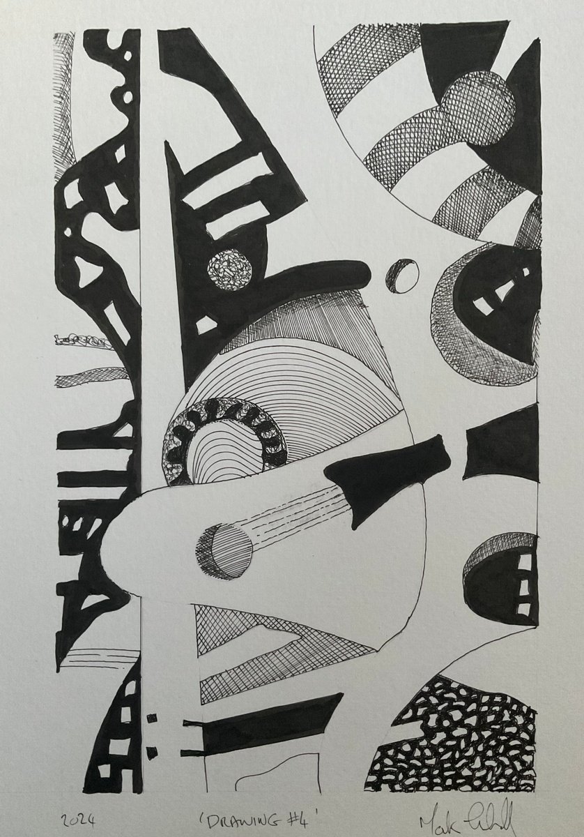 Drawing #4 Ink drawing by Mark Thirlwell | Artfinder