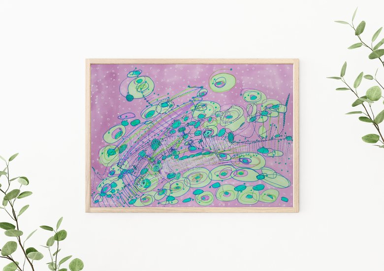 Quantum Entanglement Ink drawing: Pamela Rys | Artfinder