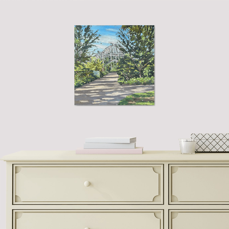 The Wisley Glasshouse Oil painting: Louise Gillard | Artfinder