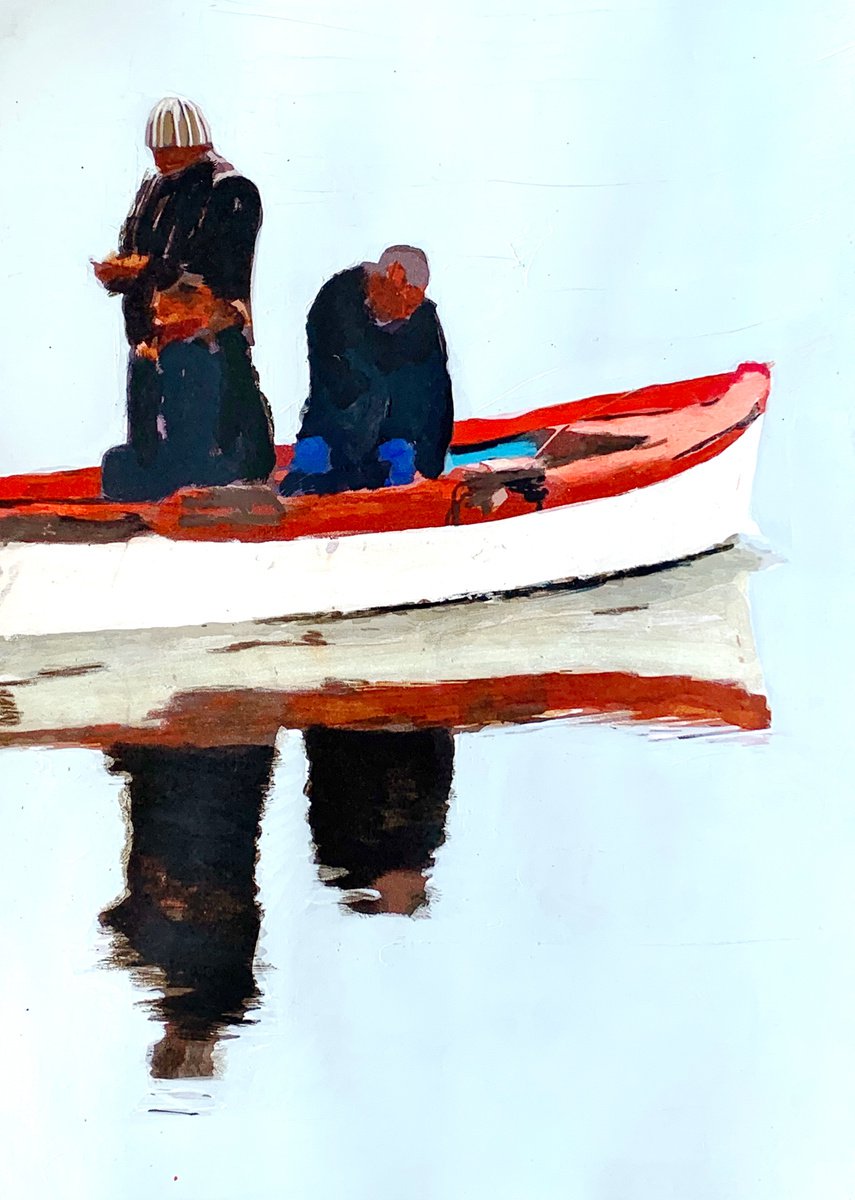 fraction lake Acrylic painting by Siniša Alujević | Artfinder