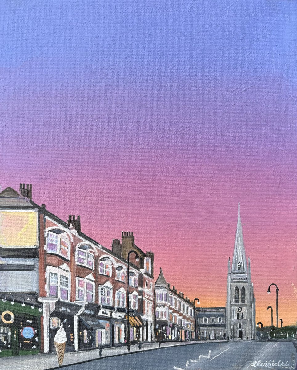 The Broadway Oil painting: Emma Loizides | Artfinder