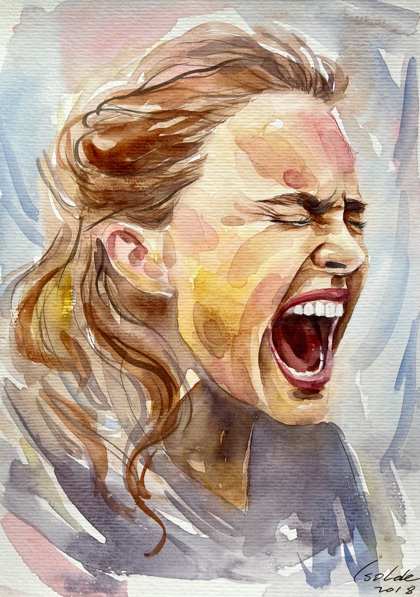 "Give vent to your feelings" Watercolour: Isolde Pavlovskaya | Artfinder