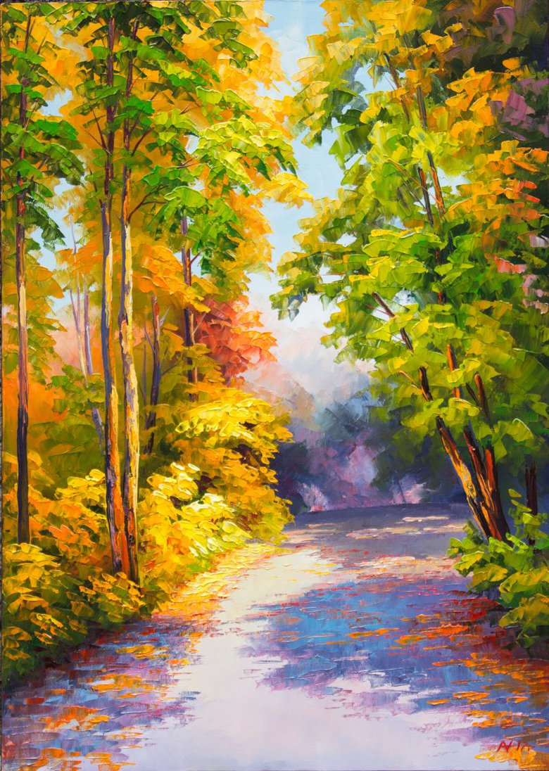 OCTOBER Oil painting: Oleksii Vylusk | Artfinder