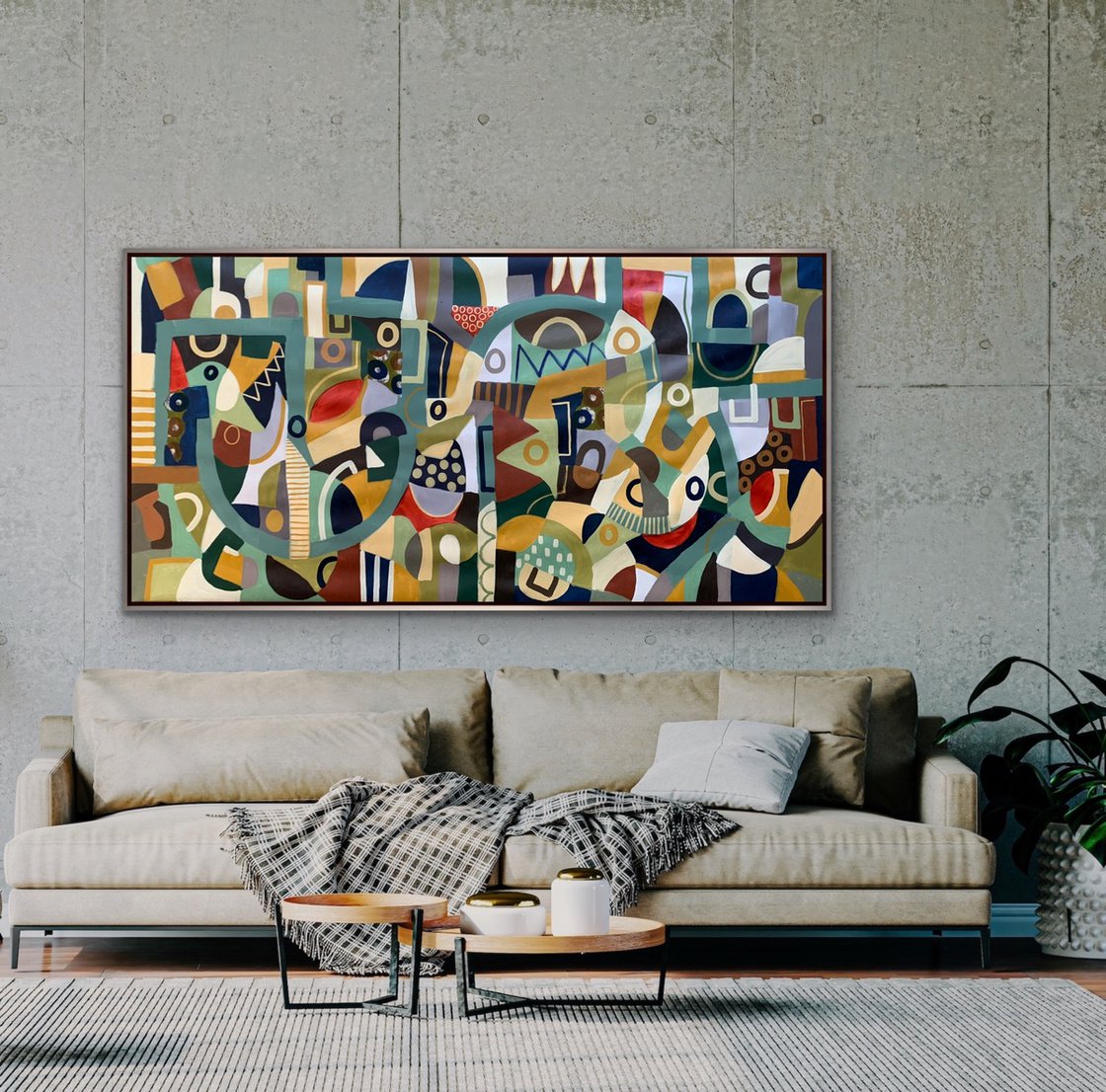 All at Once Acrylic painting: Rashna Hackett | Artfinder