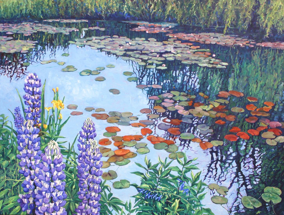 Shades of Summer Oil painting by Zoe Elizabeth Norman | Artfinder