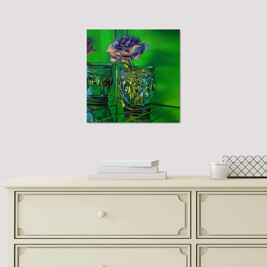 Green Glass Oil painting: Anastasia Parfilo | Artfinder