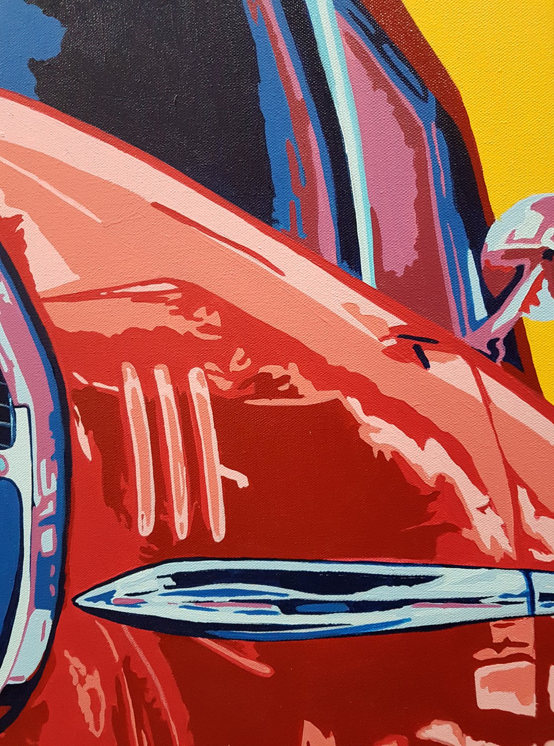 Automobiles – Classic meets Pop - Chevrolet Acrylic painting: Sonaly ...