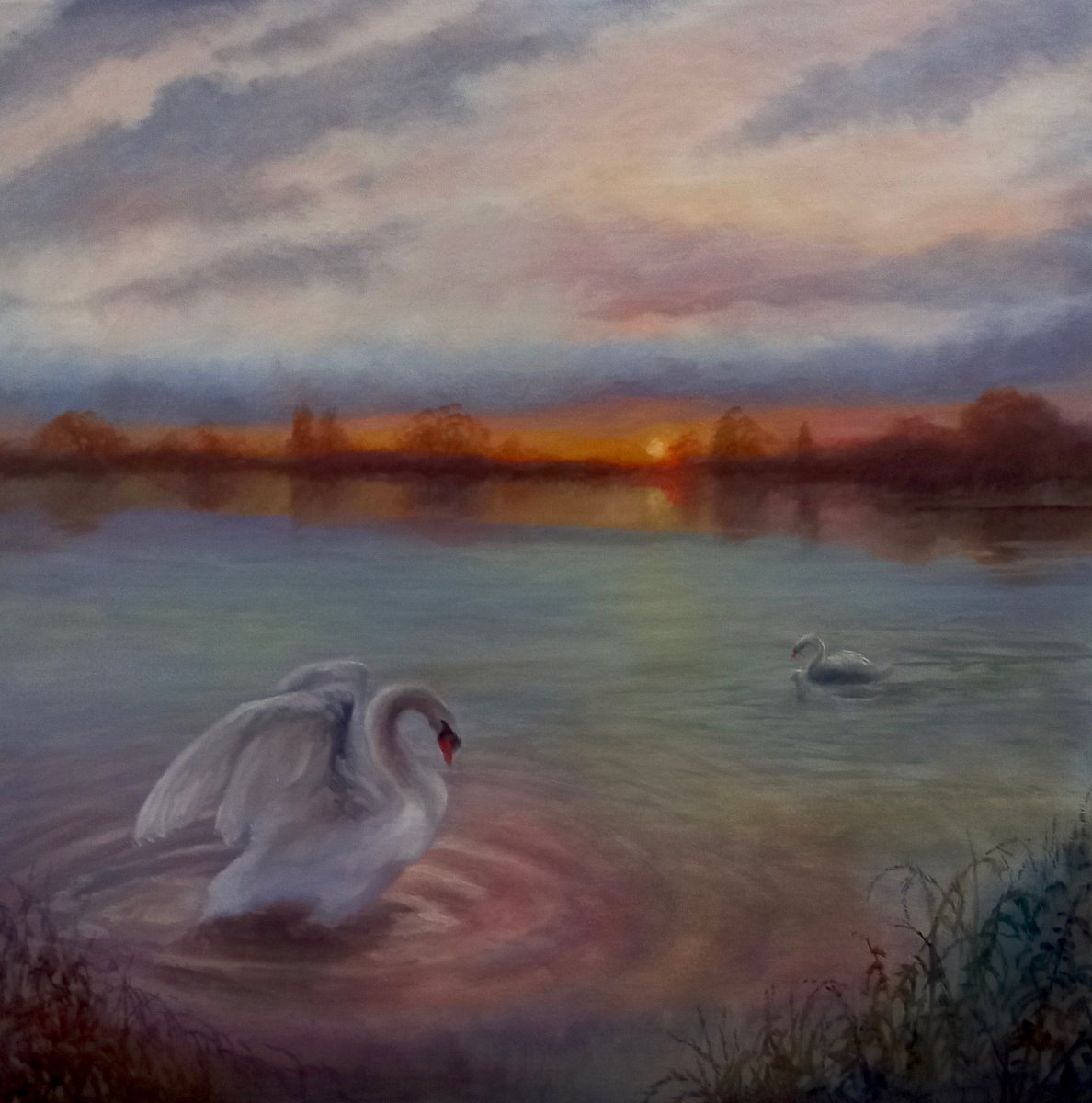 L' amour de la Aube Oil painting: Lee Campbell | Artfinder