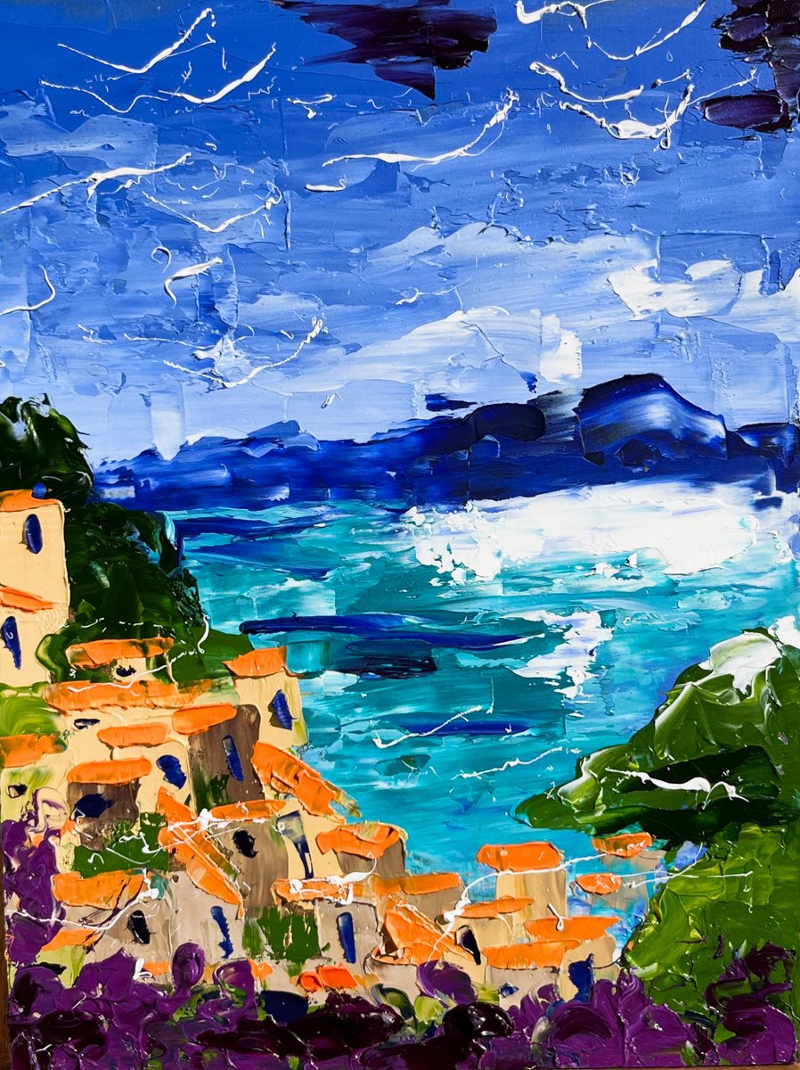 Italy Rooftops Oil painting by Halyna Kirichenko | Artfinder