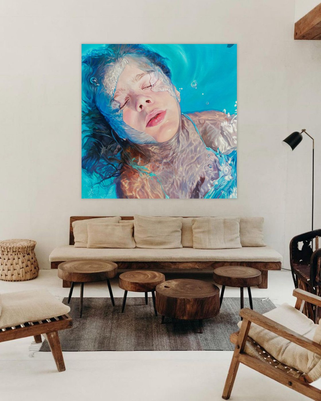 Portrait Underwater art,Professional Swimmer Wall Decor, Swimmer ...