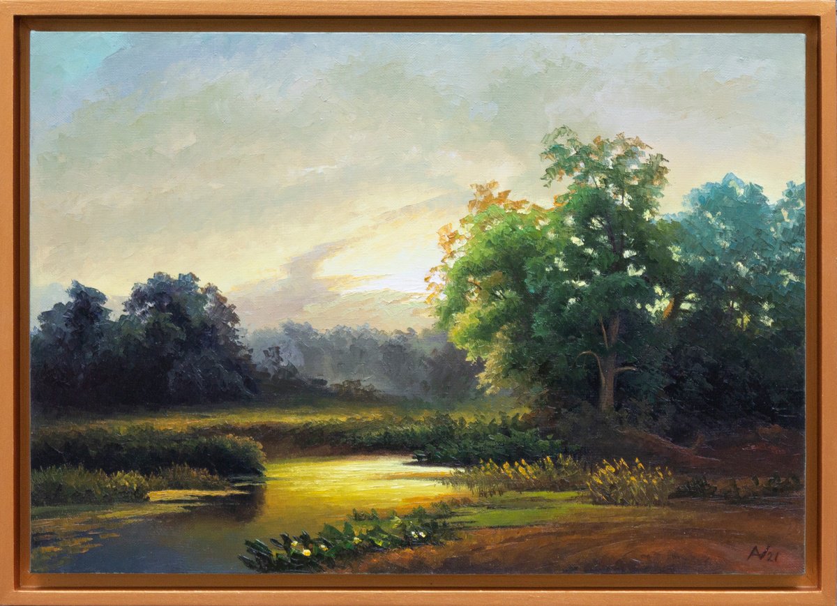 SUNRISE Oil painting by Oleksii Vylusk | Artfinder