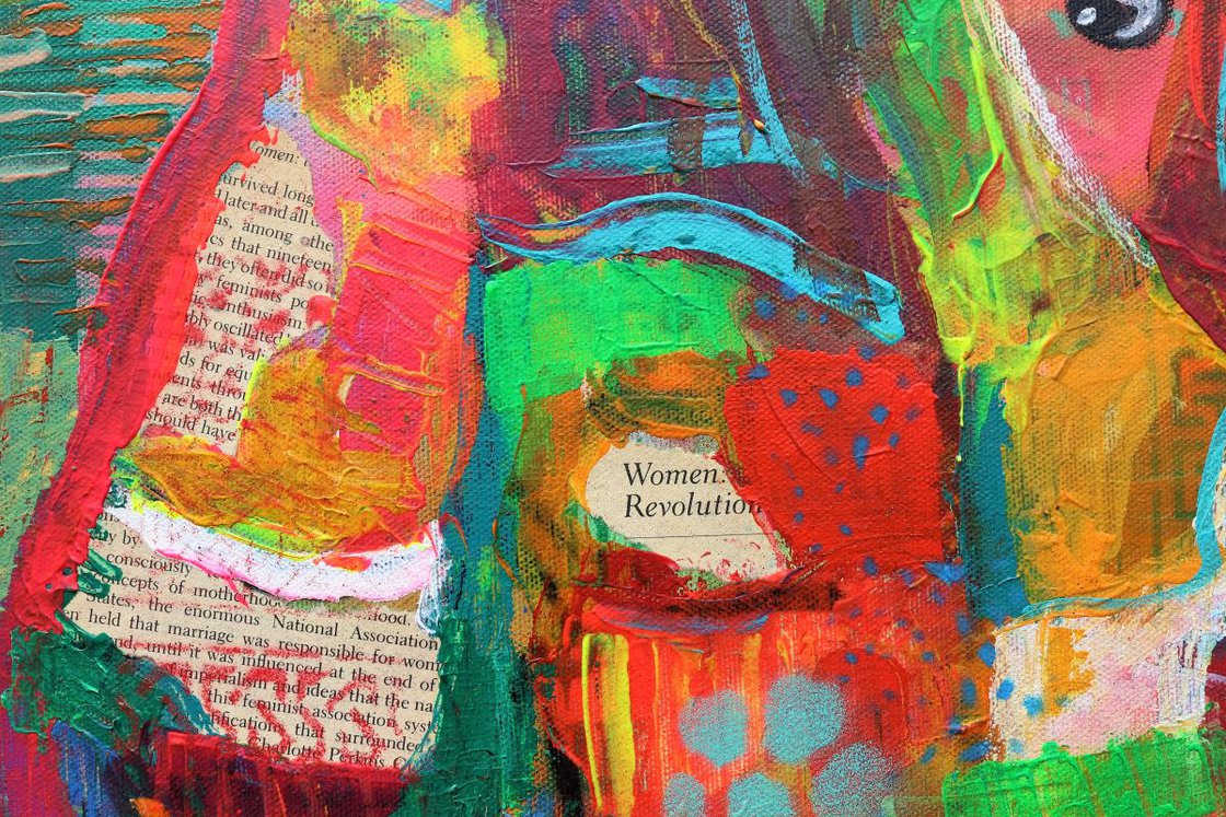 Ella/She 6 Violeta Mixed-media painting: Gisella Stapleton | Artfinder