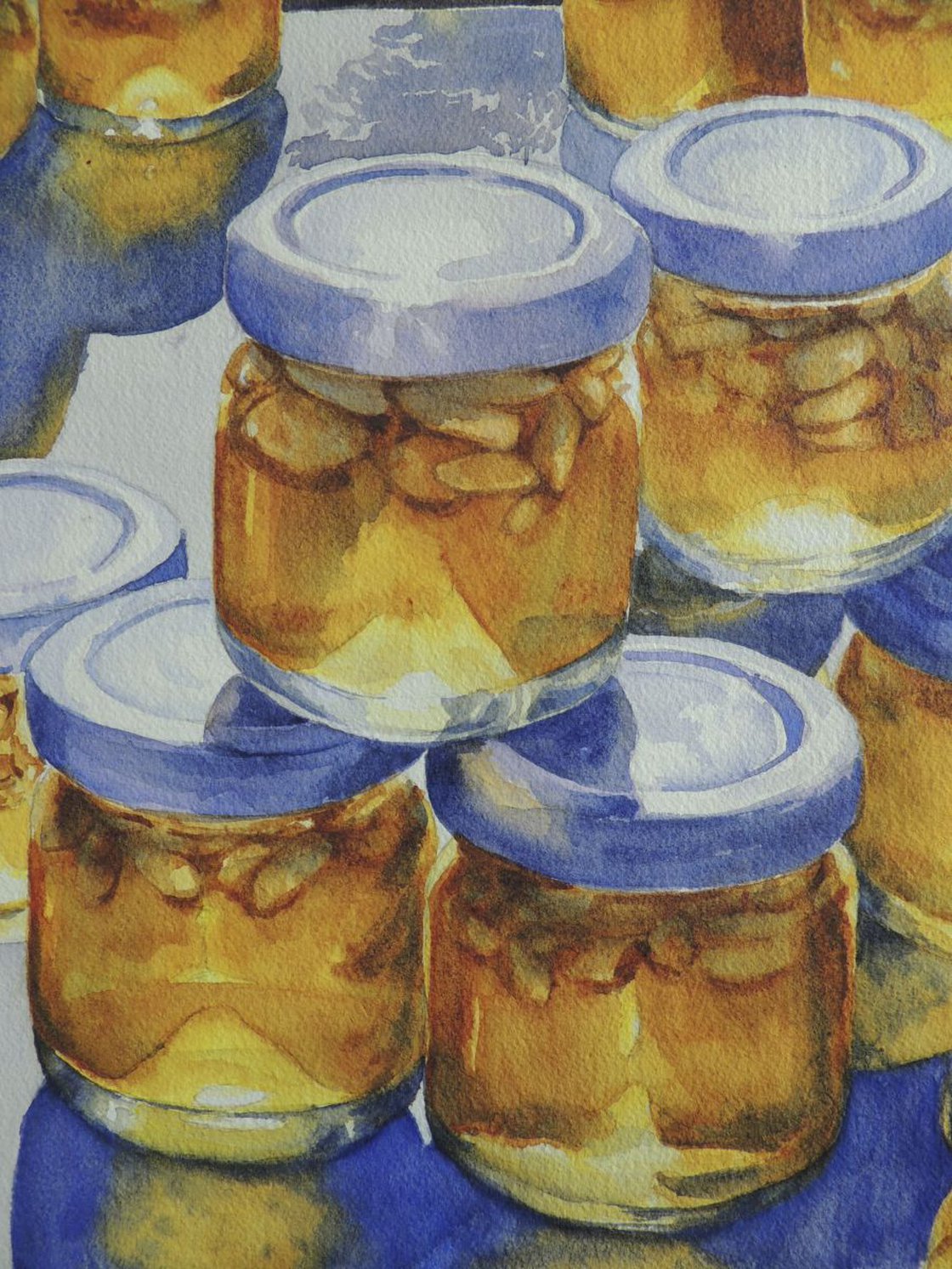 Pergamon honey Painting by Krystyna Szczepanowski | Artfinder