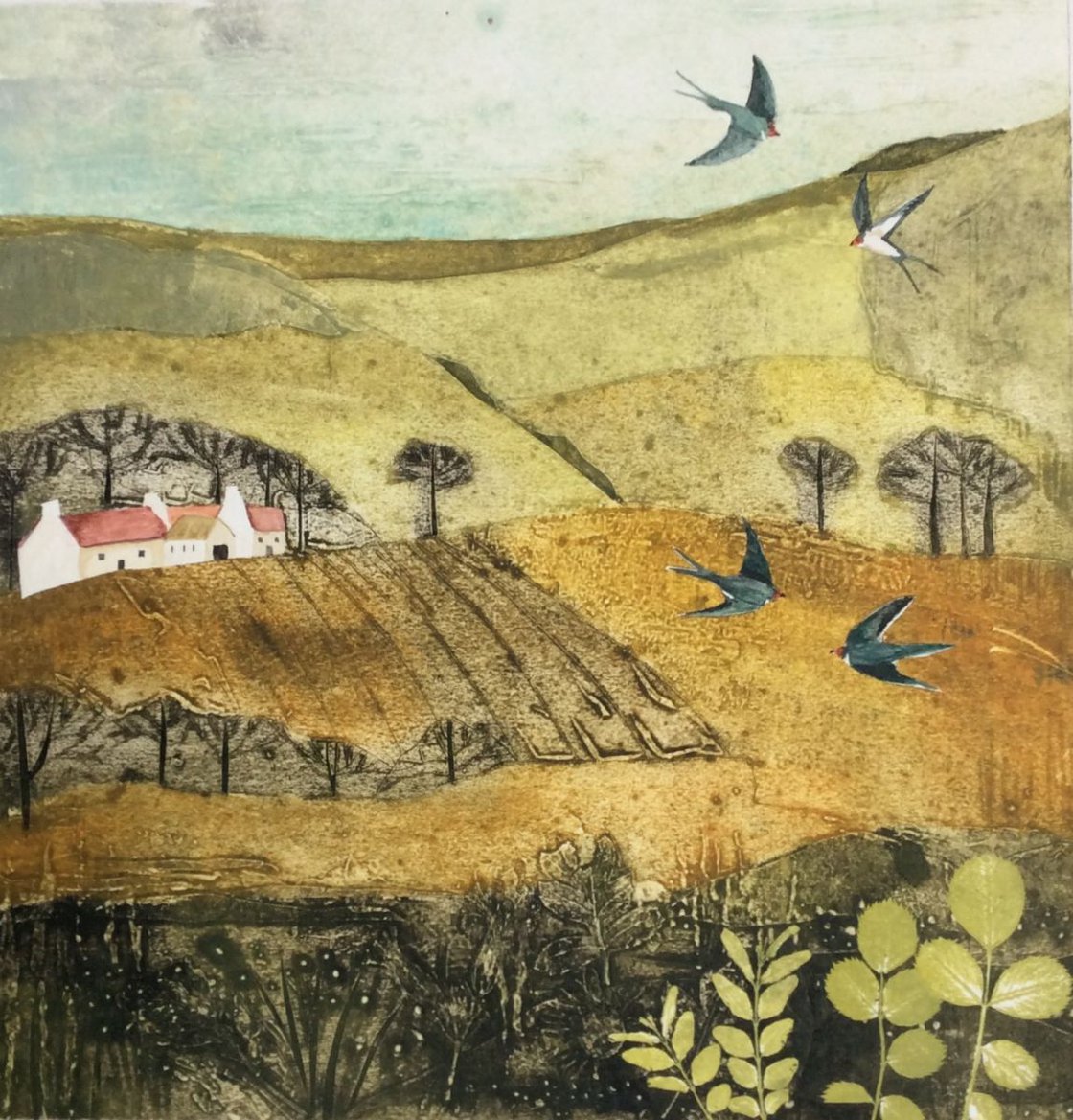A Welcome Sight Collagraphs: Jay Seabrook | Artfinder