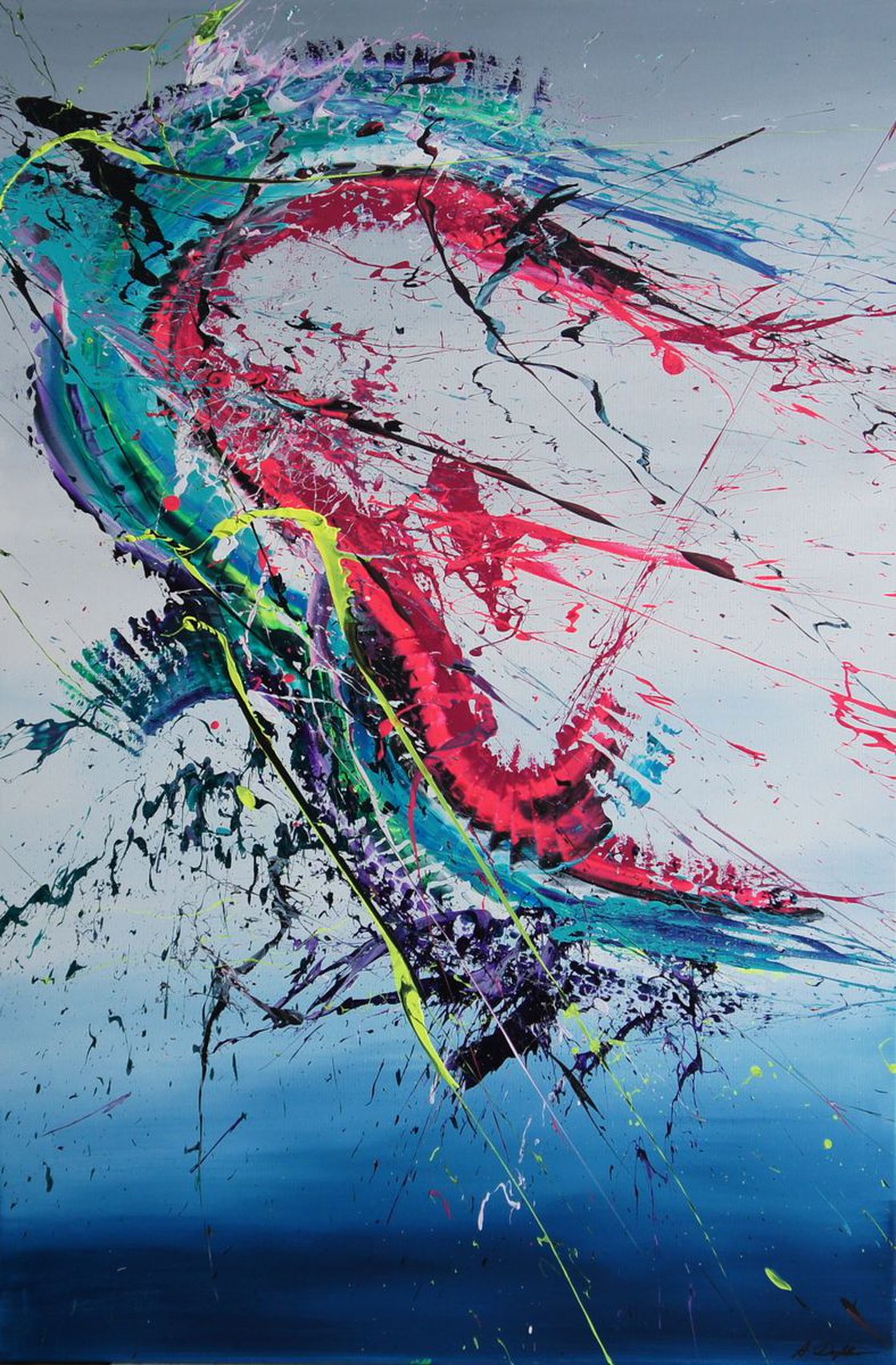Ripped-tile Acrylic painting by Ansgar Dressler | Artfinder