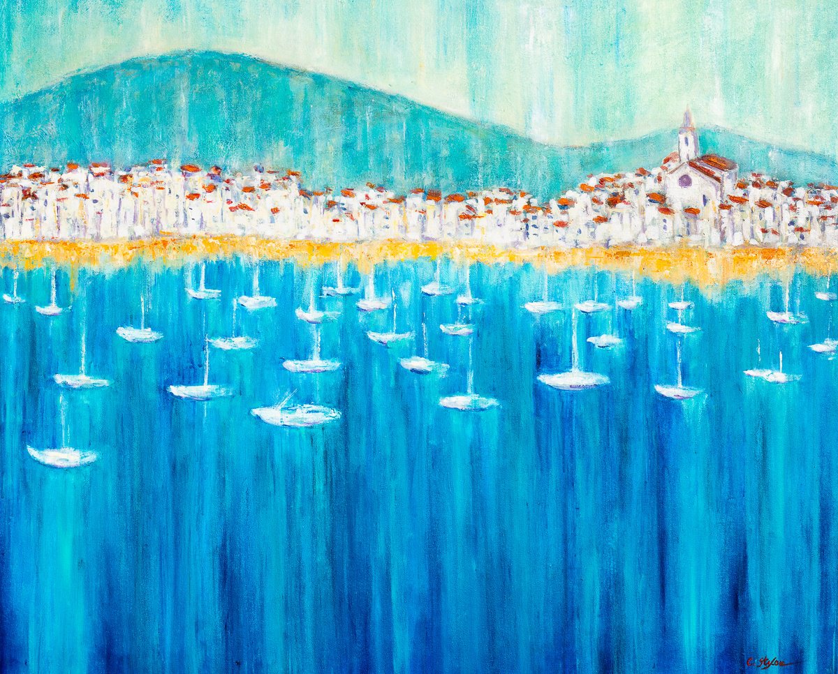 Cadaqués Acrylic painting by Cristina Stefan | Artfinder