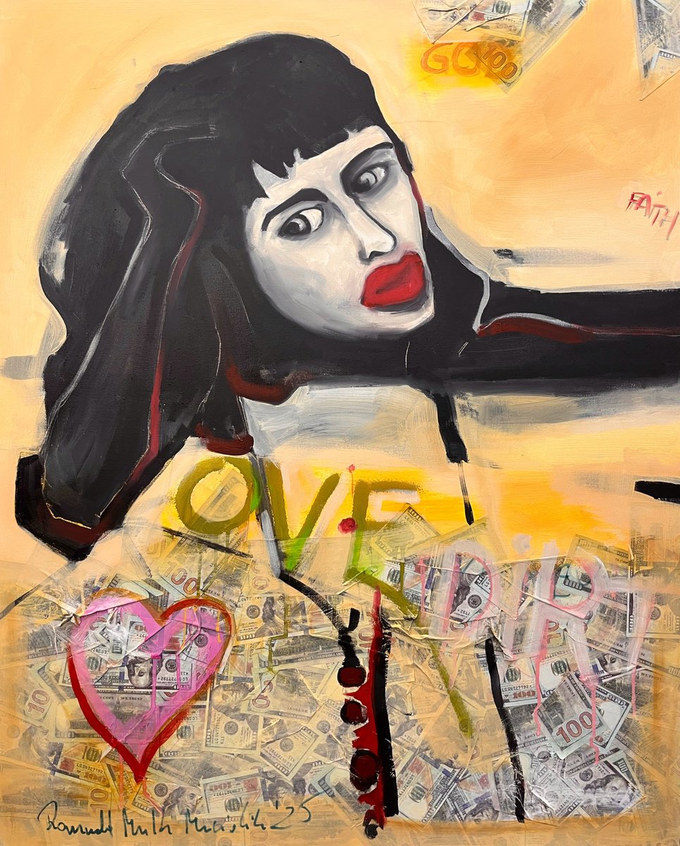 Money Love Mixed-media painting: Romuald Mulk Musiolik | Artfinder