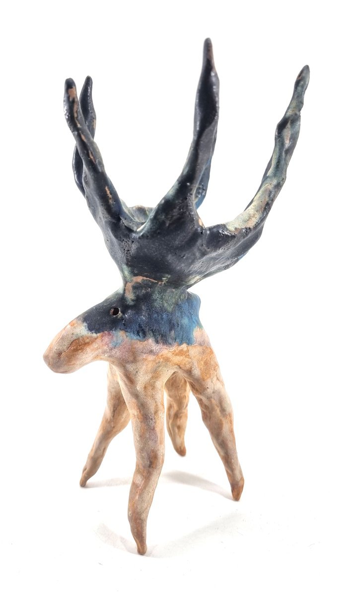 ELK XVIII Clay sculpture by Aare Freimann | Artfinder