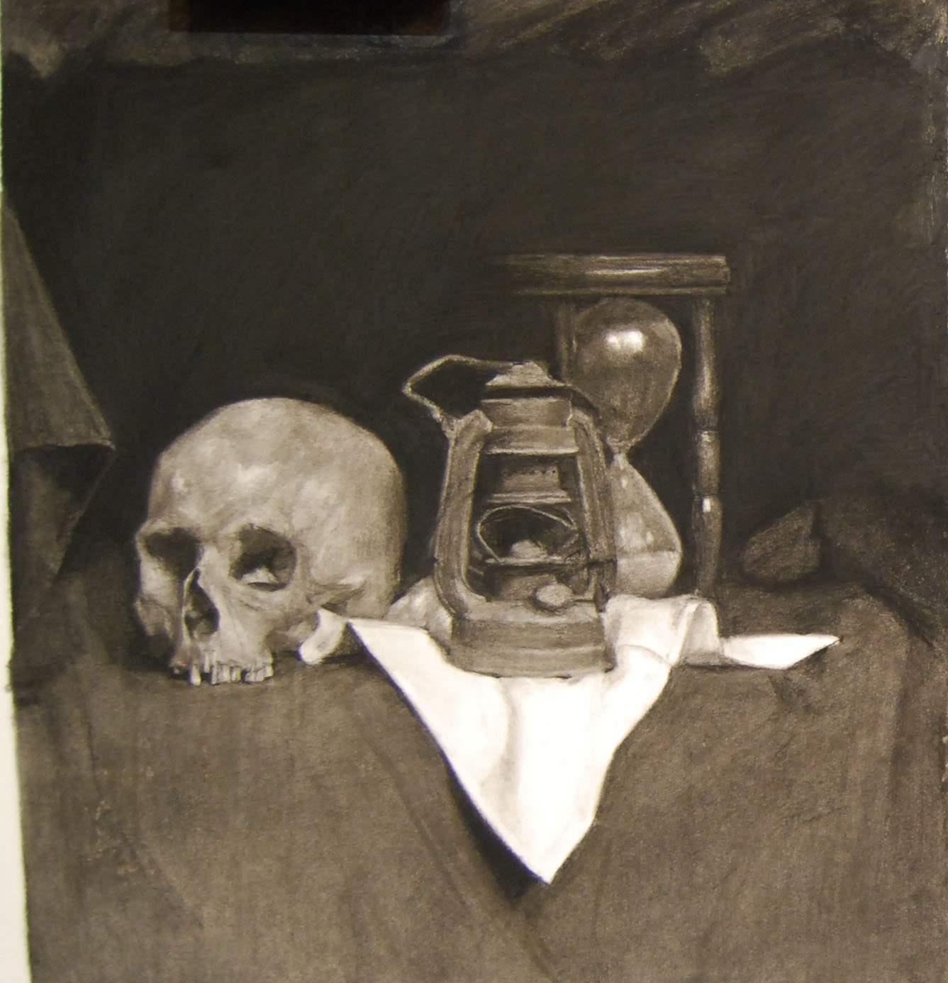 Thoughts about eternal Charcoal drawing: Oleksandra Morozova | Artfinder