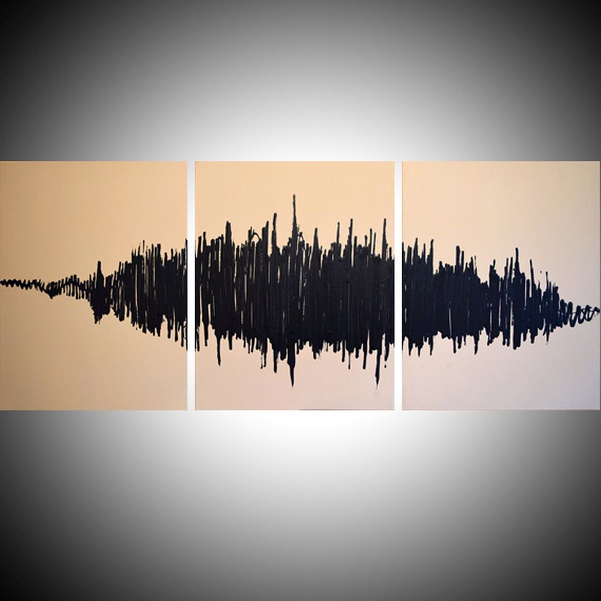 sound wave art modern contemporary painting in t | Artfinder