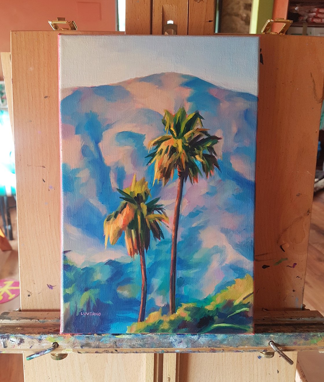 'Palm Springs colors' Oil painting: Lucia Verdejo | Artfinder