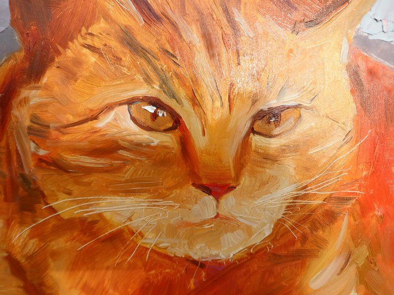 " Stepan the cat " Oil painting: Yehor Dulin | Artfinder