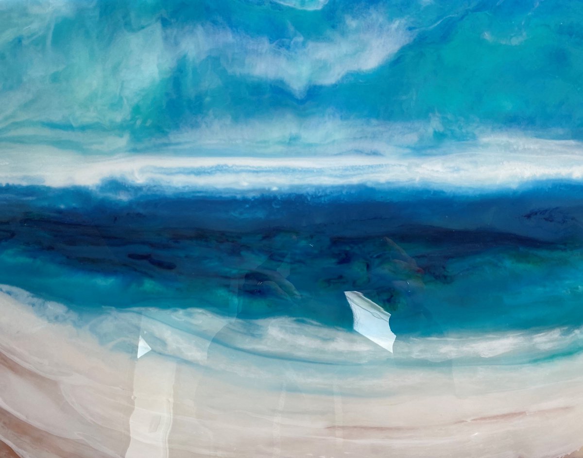 Devon shore Acrylic painting by MINET | Artfinder