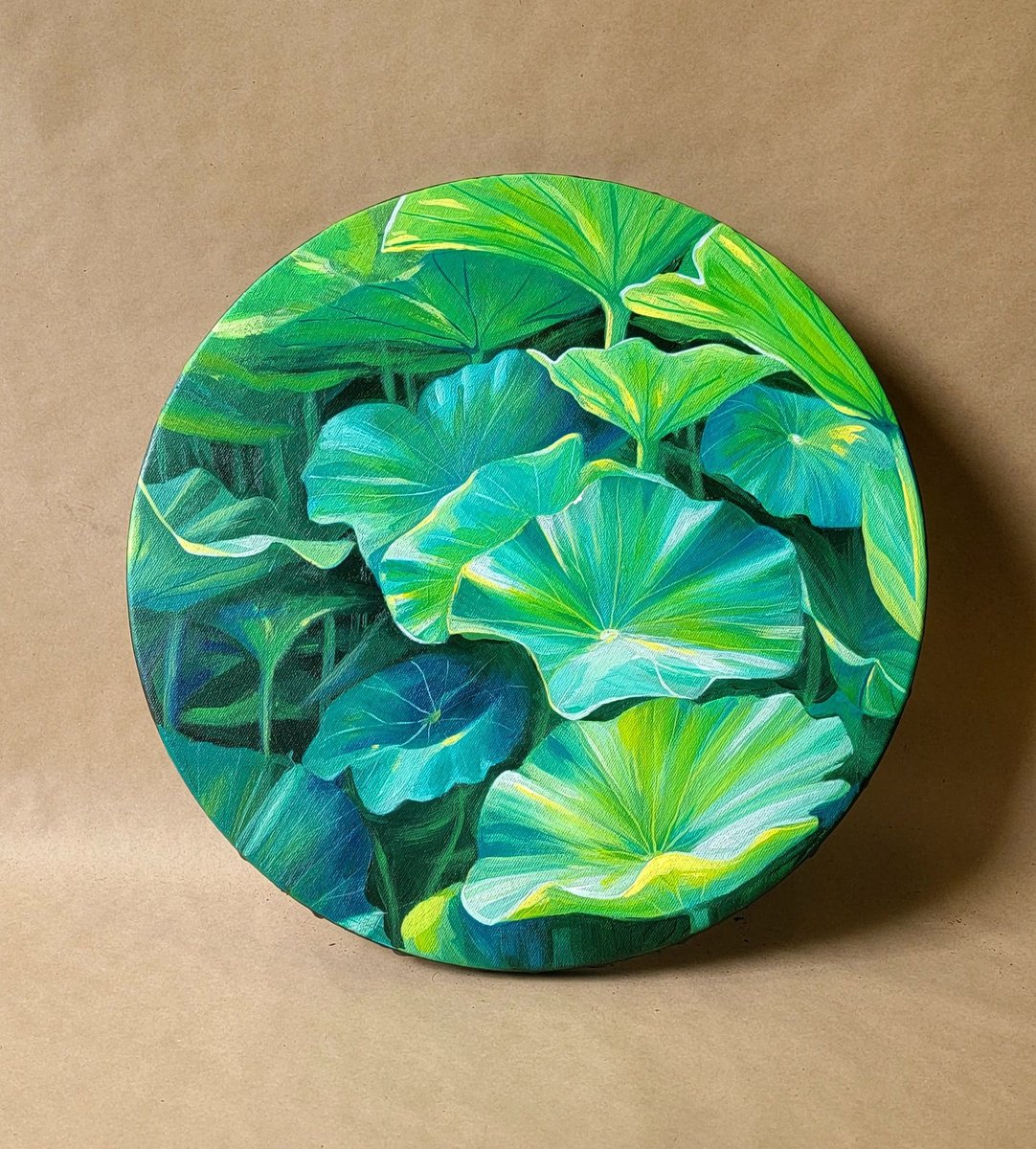 Pond Lillies Acrylic painting: Amani Muhammad | Artfinder