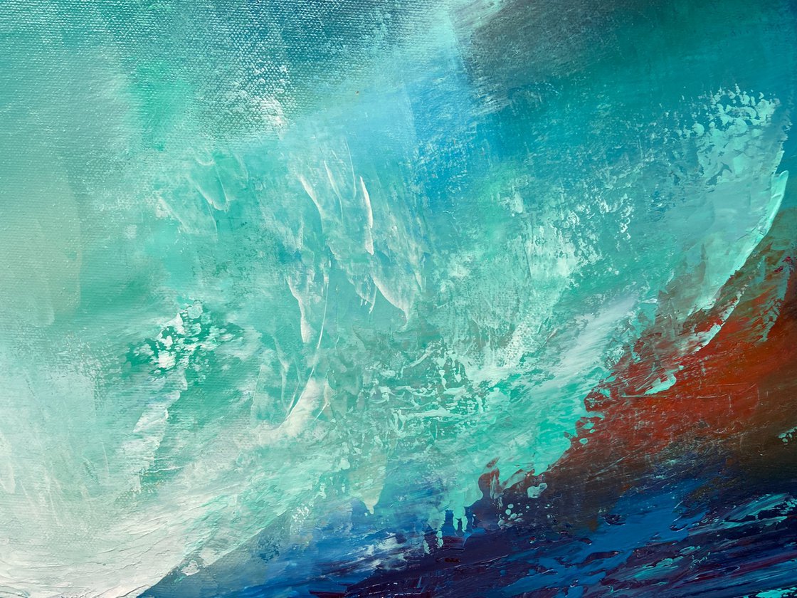 Azurite Escape Oil painting: Paul Kingsley Squire | Artfinder