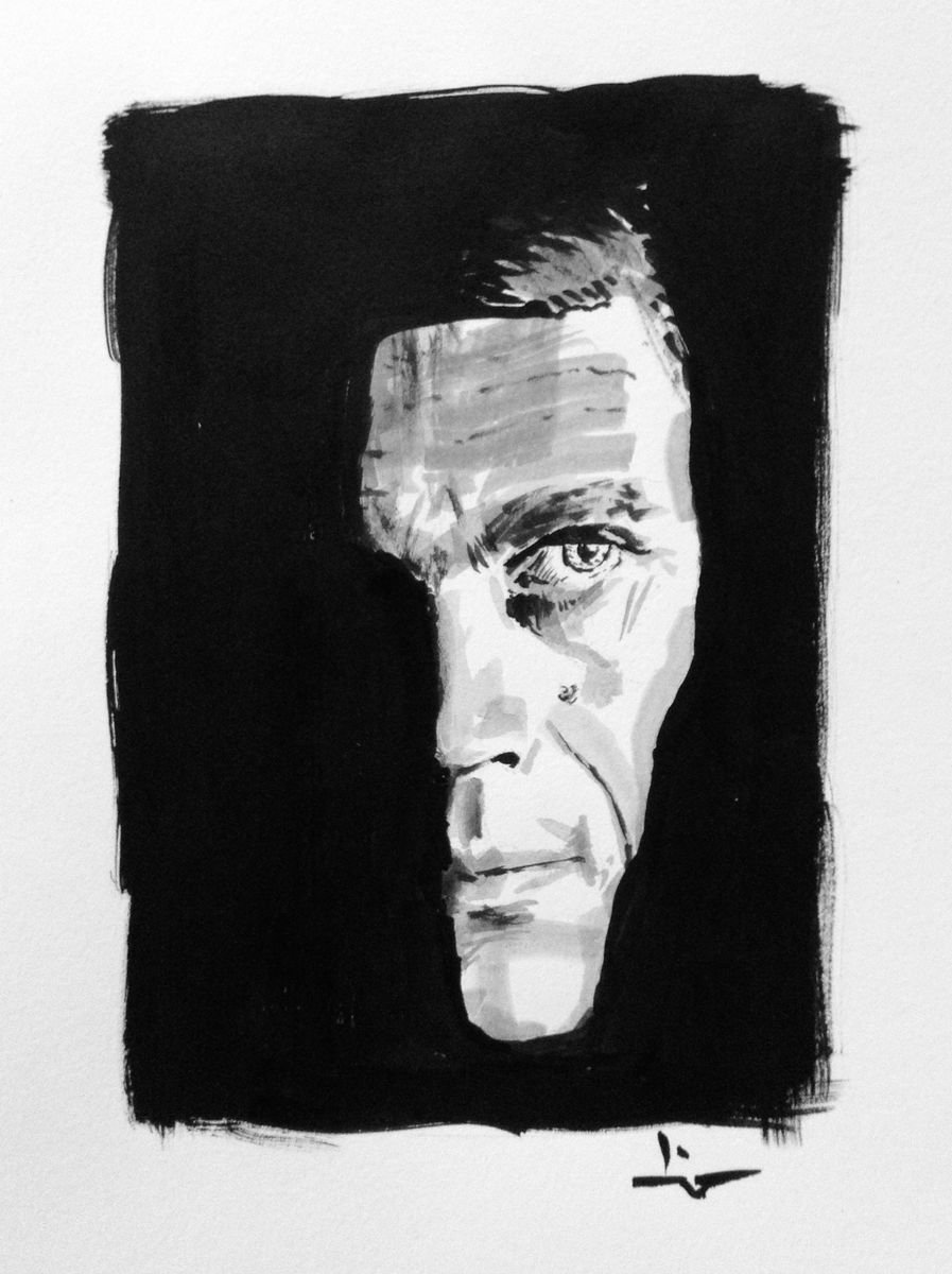 Steve Mc Queen Ink drawing: Dominique Dève | Artfinder