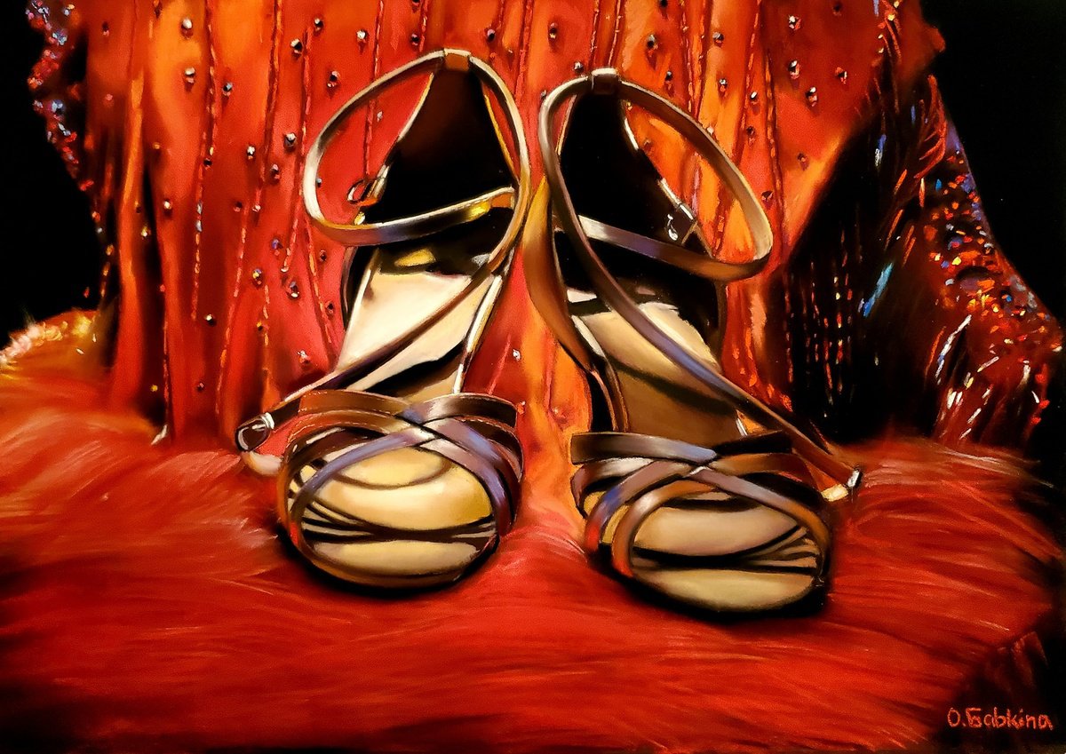 Red Samba Pastel drawing: Oxana Babkina | Artfinder