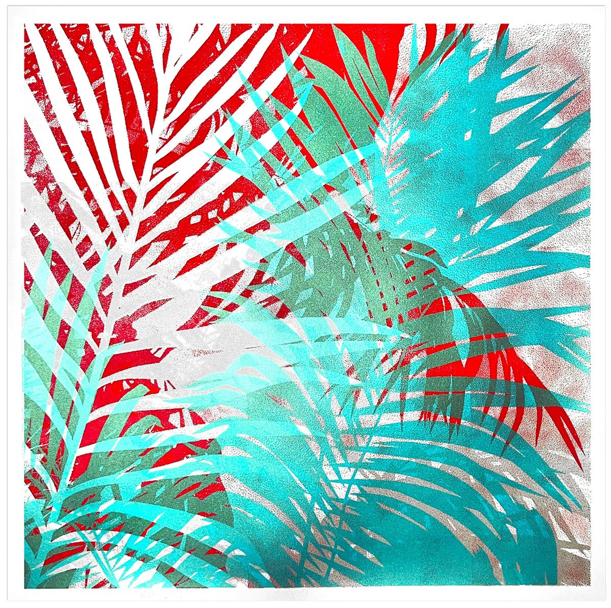 Tropic Palm Screenprint: Chris Keegan | Artfinder