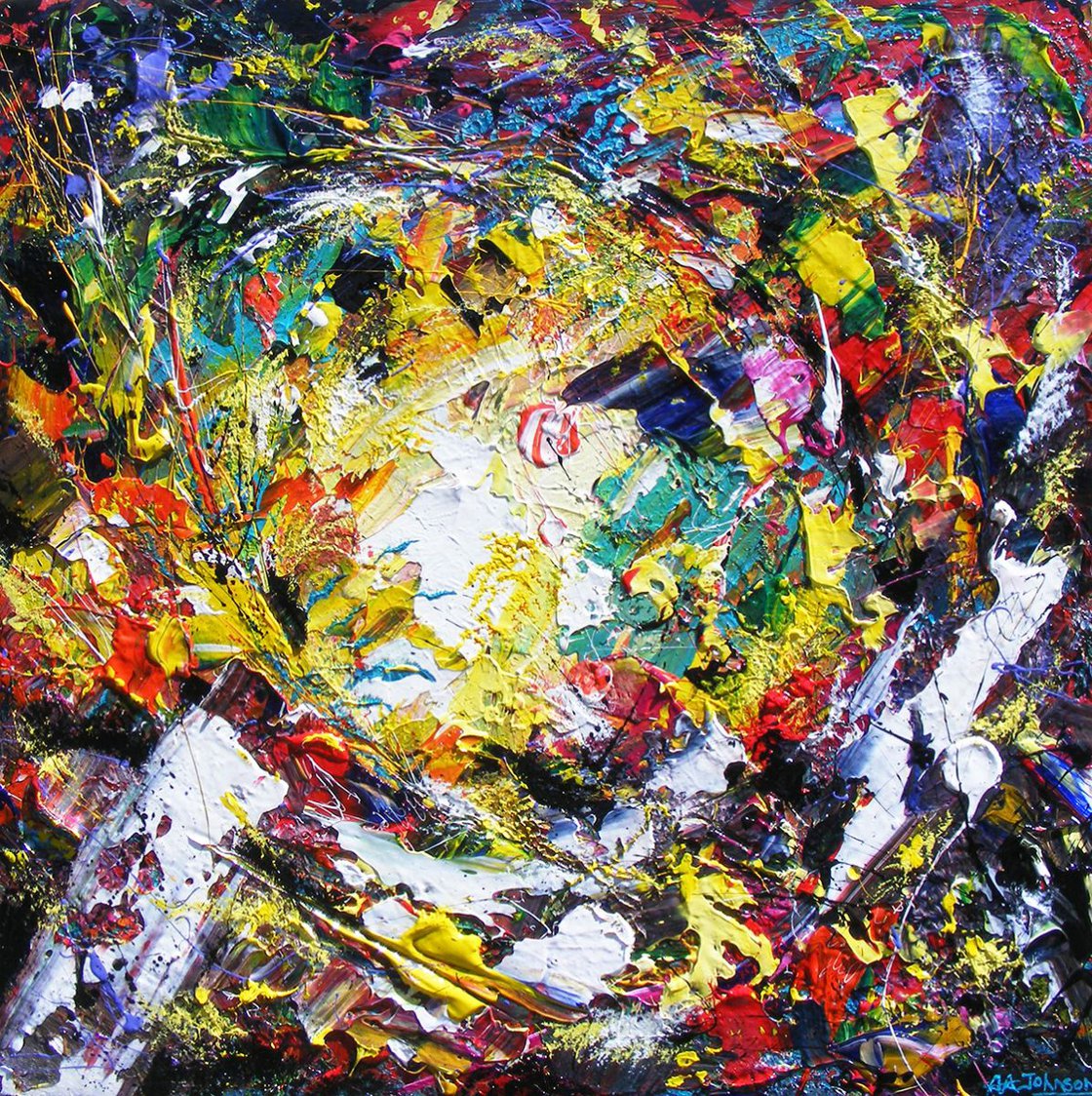 Contemporary Abstract "Earth Light" Acrylic painting: Andrew Alan ...