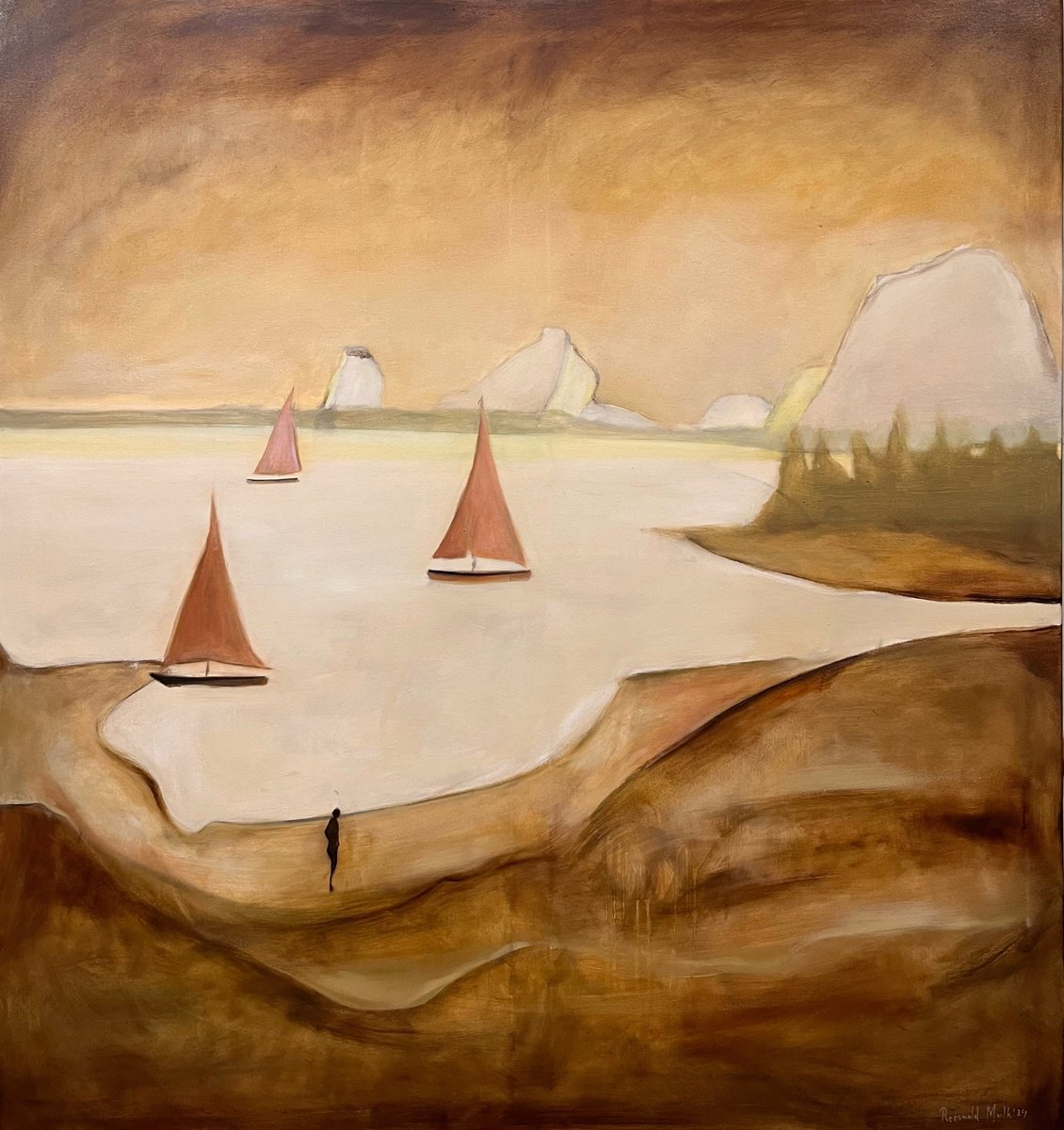 Japan Sea Oil painting: Romuald Mulk Musiolik | Artfinder