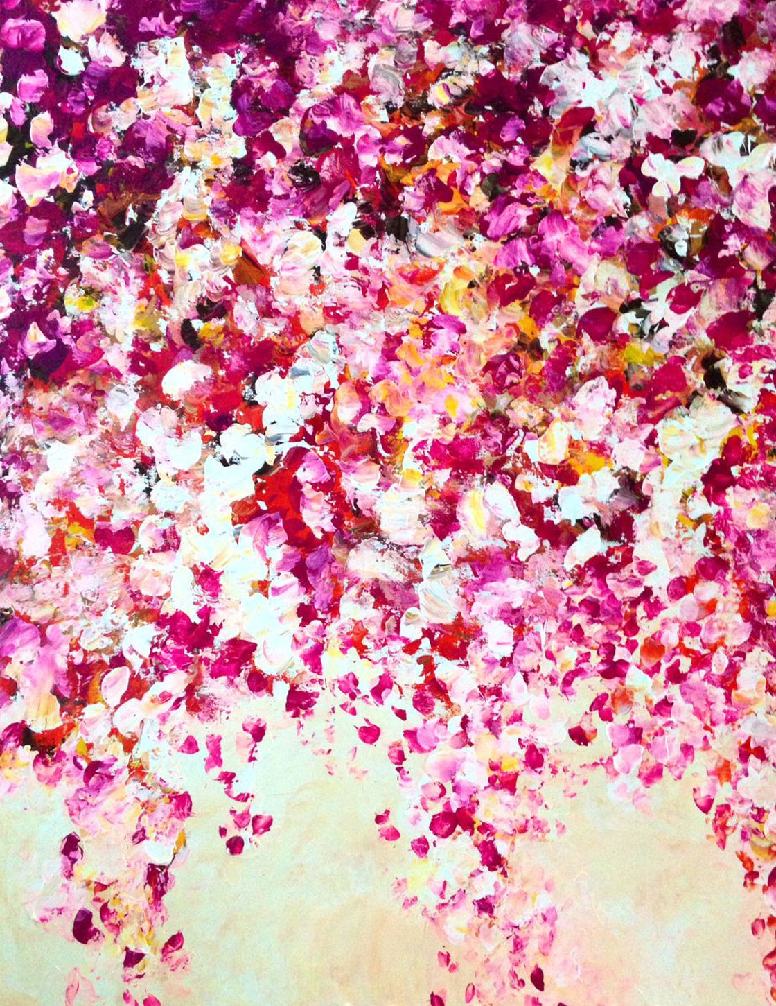 Pink Autumn Acrylic painting by Corinne Natel | Artfinder