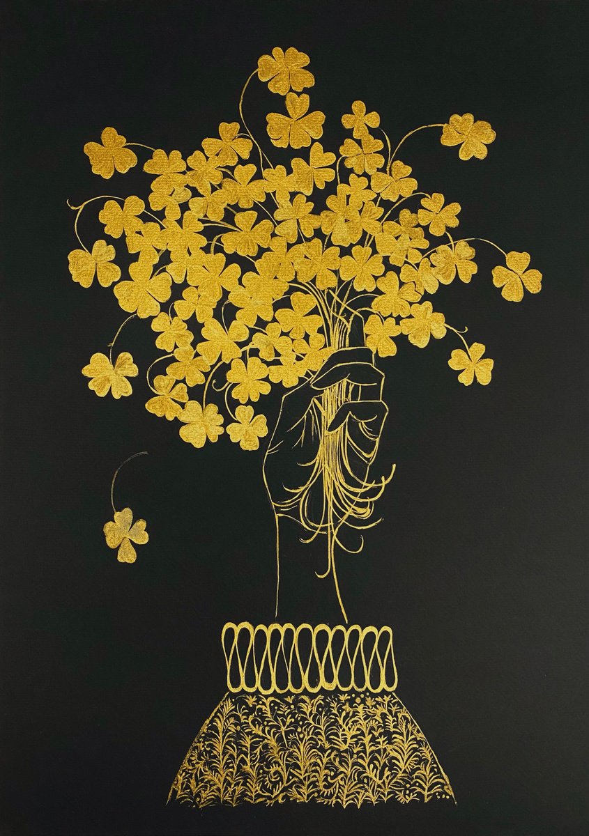 good luck bouquet Drawing by Sofia Moklyak | Artfinder