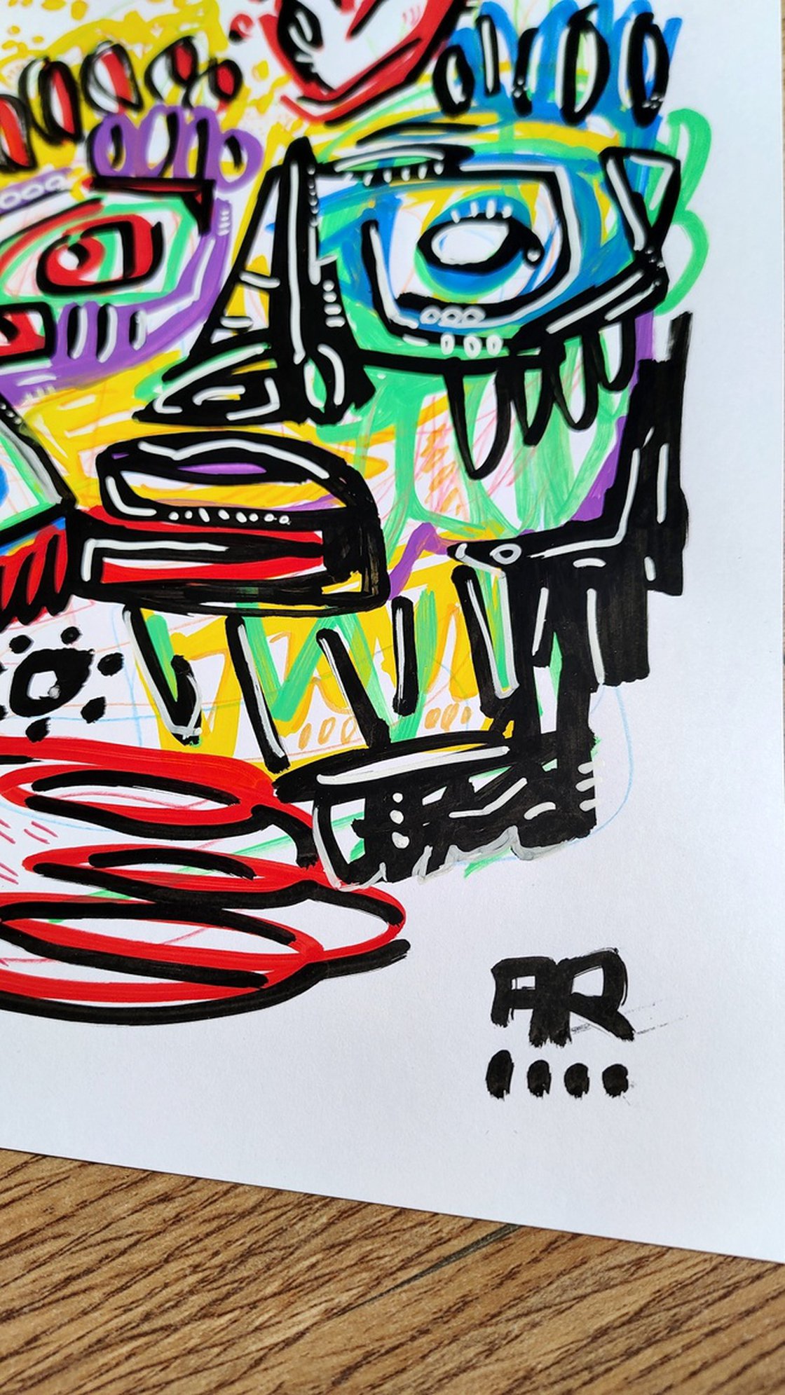 LOVE FACE Drawing: Angel Rivas | Artfinder